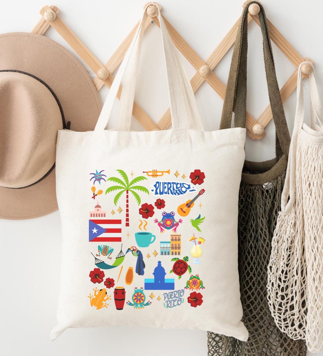 Puerto Rico Tote Bag | Puerto Rico Vacation Tote Bag | Puerto Rico Gift ...