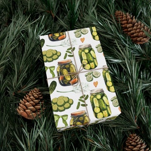 Pickle Wrapping Paper Roll and Sheets | Pickle Birthday Party Supplies ...