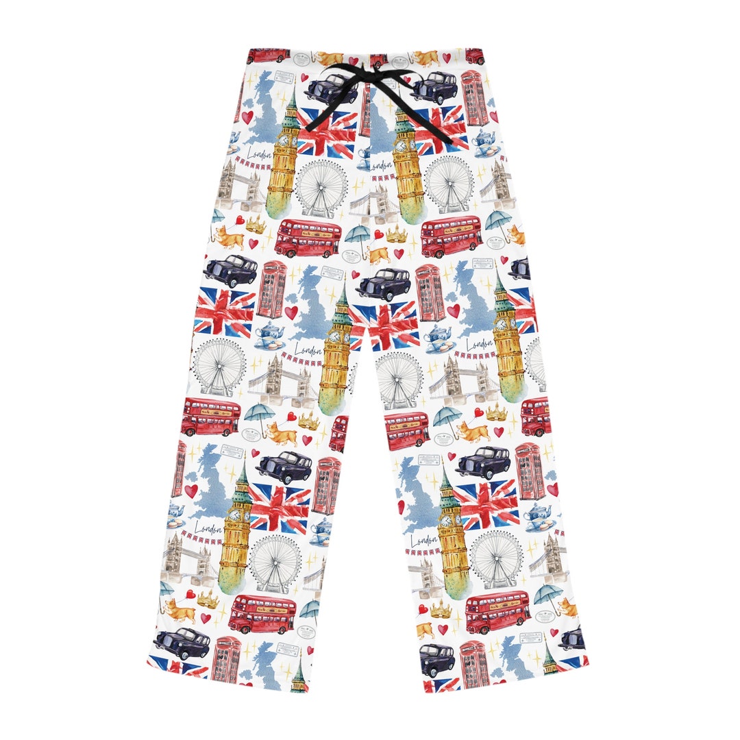 London England Pajama Pants London Gift British Cozy Lounge Pants ...
