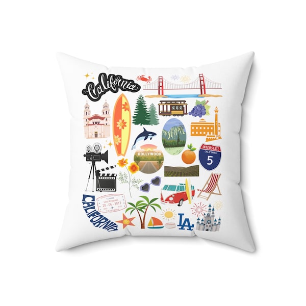 California Pillow - Etsy