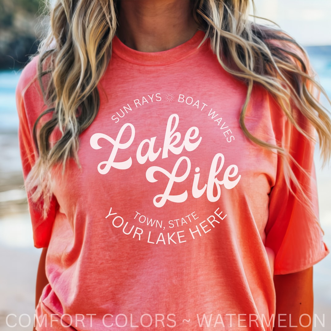 Lake Life Shirt Custom Vintage Style Lake T-shirt Vacation Gift for Her Cabin Shirt Lakelife ...