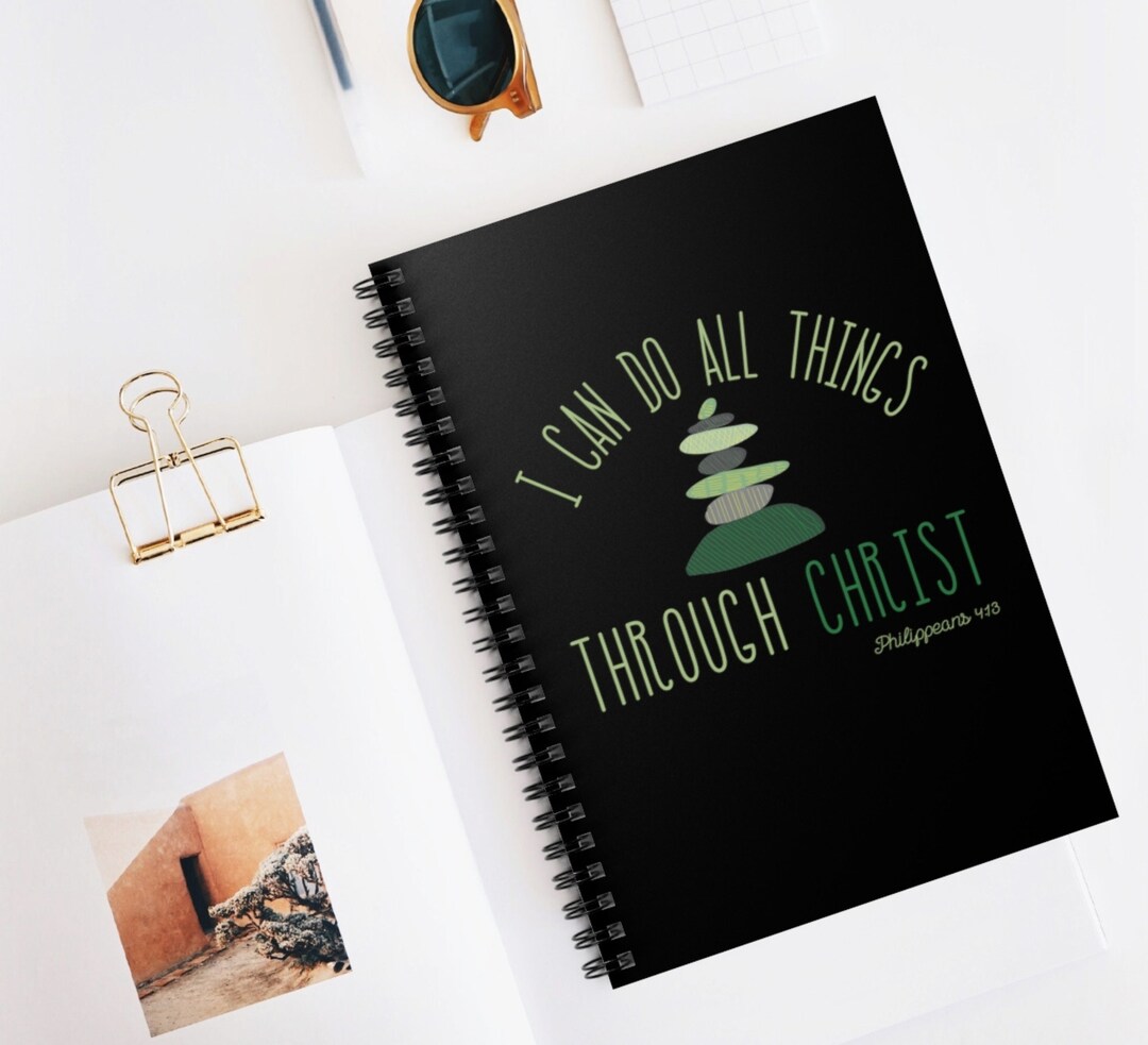 2023 LDS Youth Theme Spiral Notebook Ruled Line I Can Do All Things ...