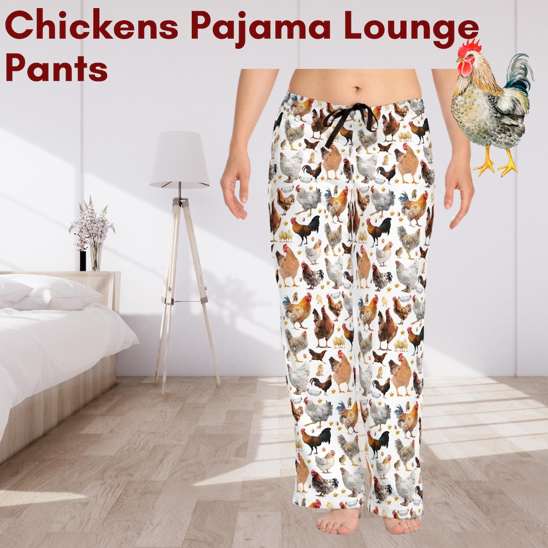 Chicken Pajama Pants | Chickens Gift | Chicken Lover Gift | Chicken ...
