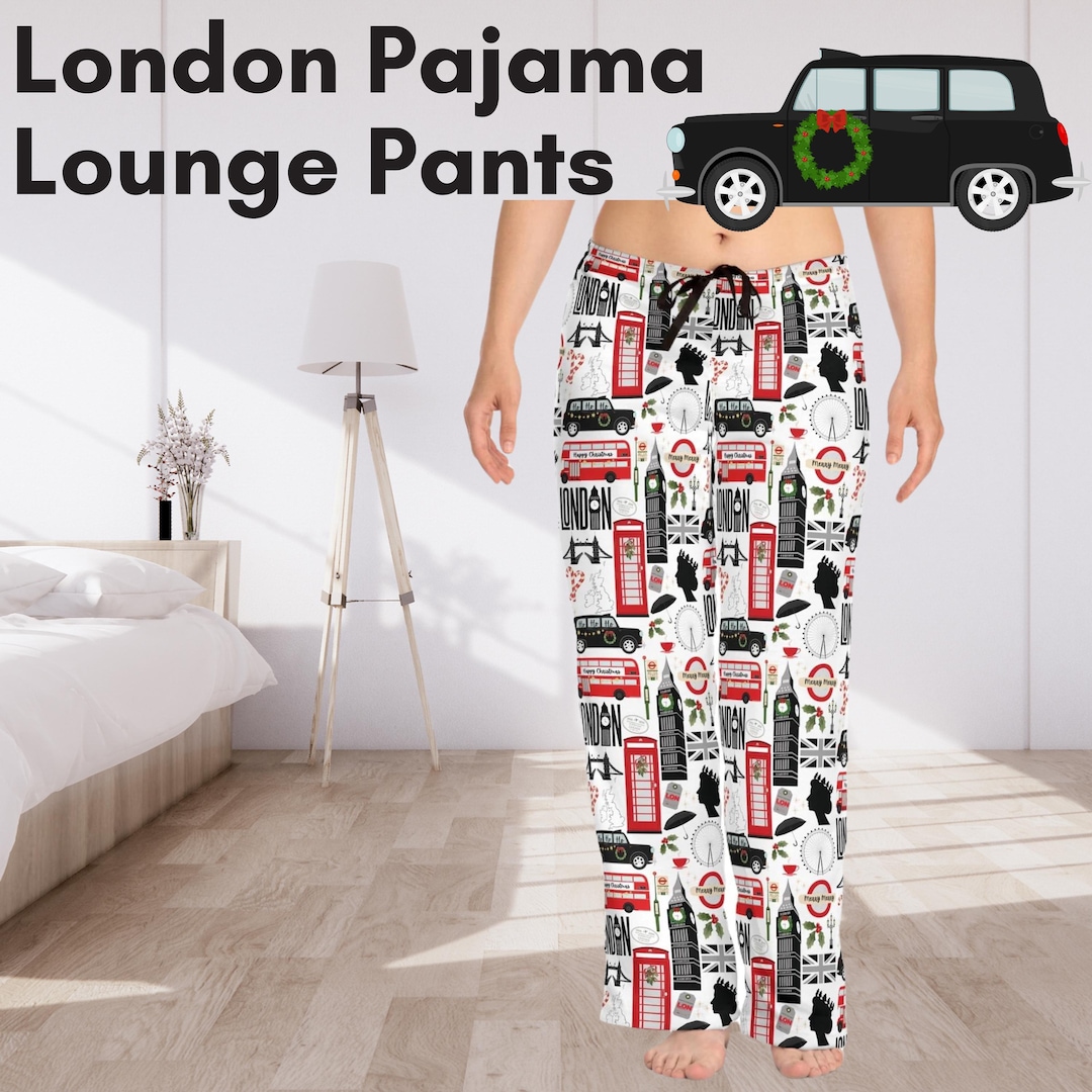 London Pajama Pants | London Christmas Gift | British Gift | London ...