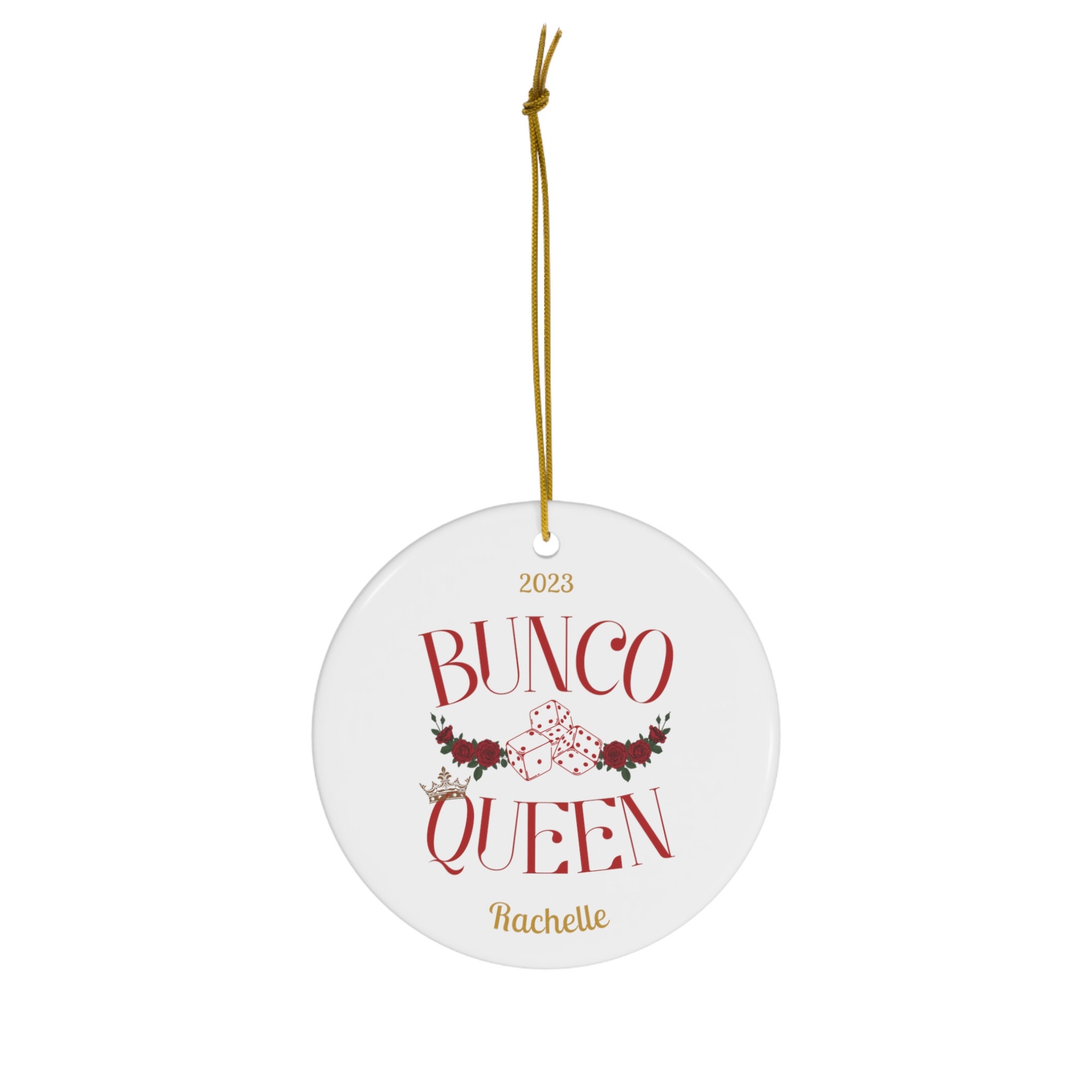 Personalized Bunco Queen Ornament Custom Bunco Ornament Gift for Bunco ...