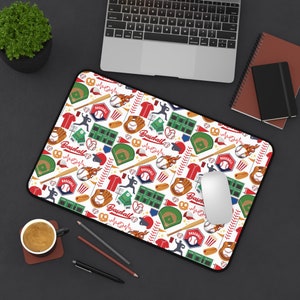 Baseball Desk Mat | Baseball Mouse Pad | Sports Theme Desk Decor ...