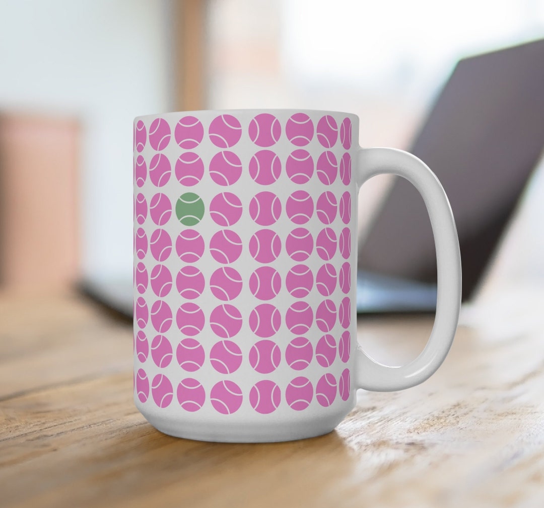 Tennis Ball Mug Tennis Coffee Mug 15 Oz Tennis Player Mug Gift for ...