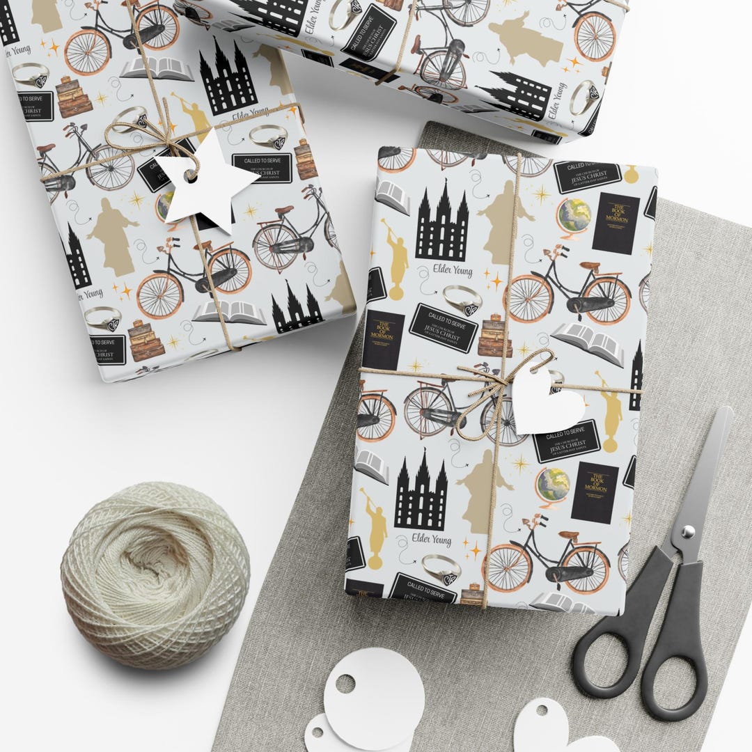 Missionary Wrapping Paper | LDS Missionary Gift Wrap Paper | Elder ...