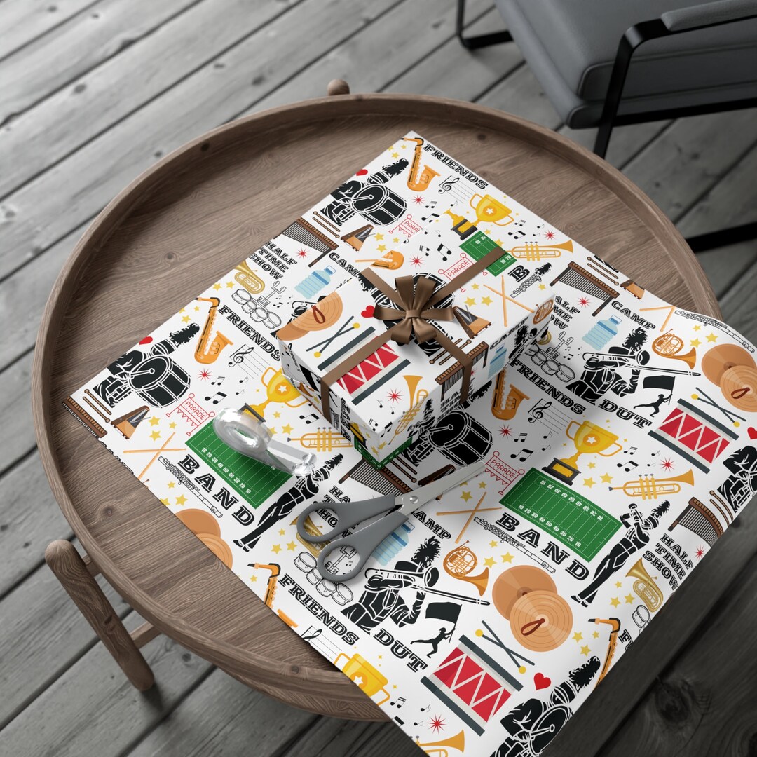 Marching Band Wrapping Paper Roll and Sheets Marching Band Birthday ...