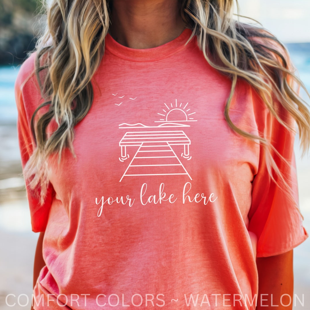 Custom Lake Shirt | Personalized Lake Shirt | Comfort Colors | Vacation ...