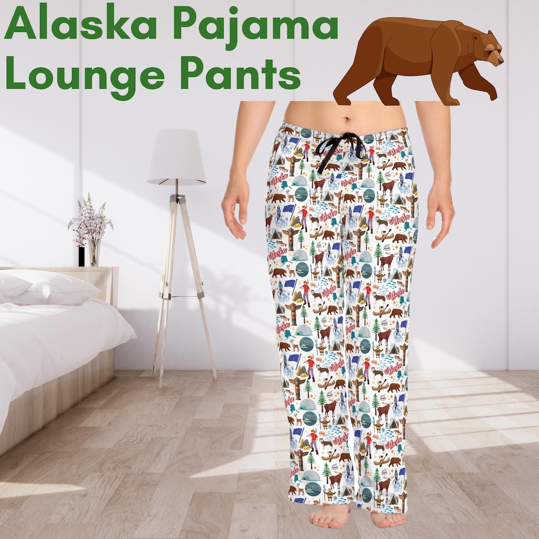 Alaska Pajama Pants | Alaska Gift | Travel Lover Gift | Alaska Cruise ...