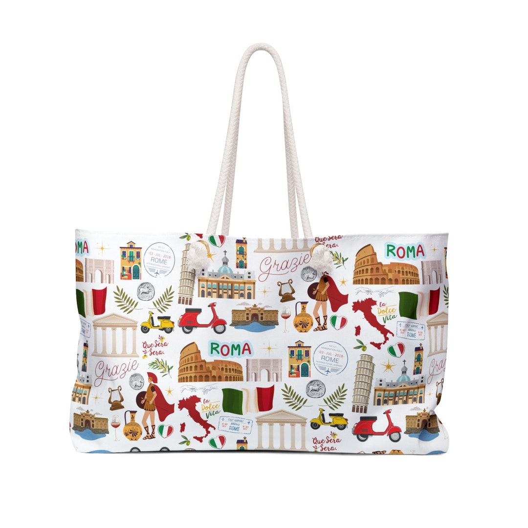 Rome Weekender Bag | Rome Tote Bag | Rome Gift | Rome Gift Bag | Rome ...