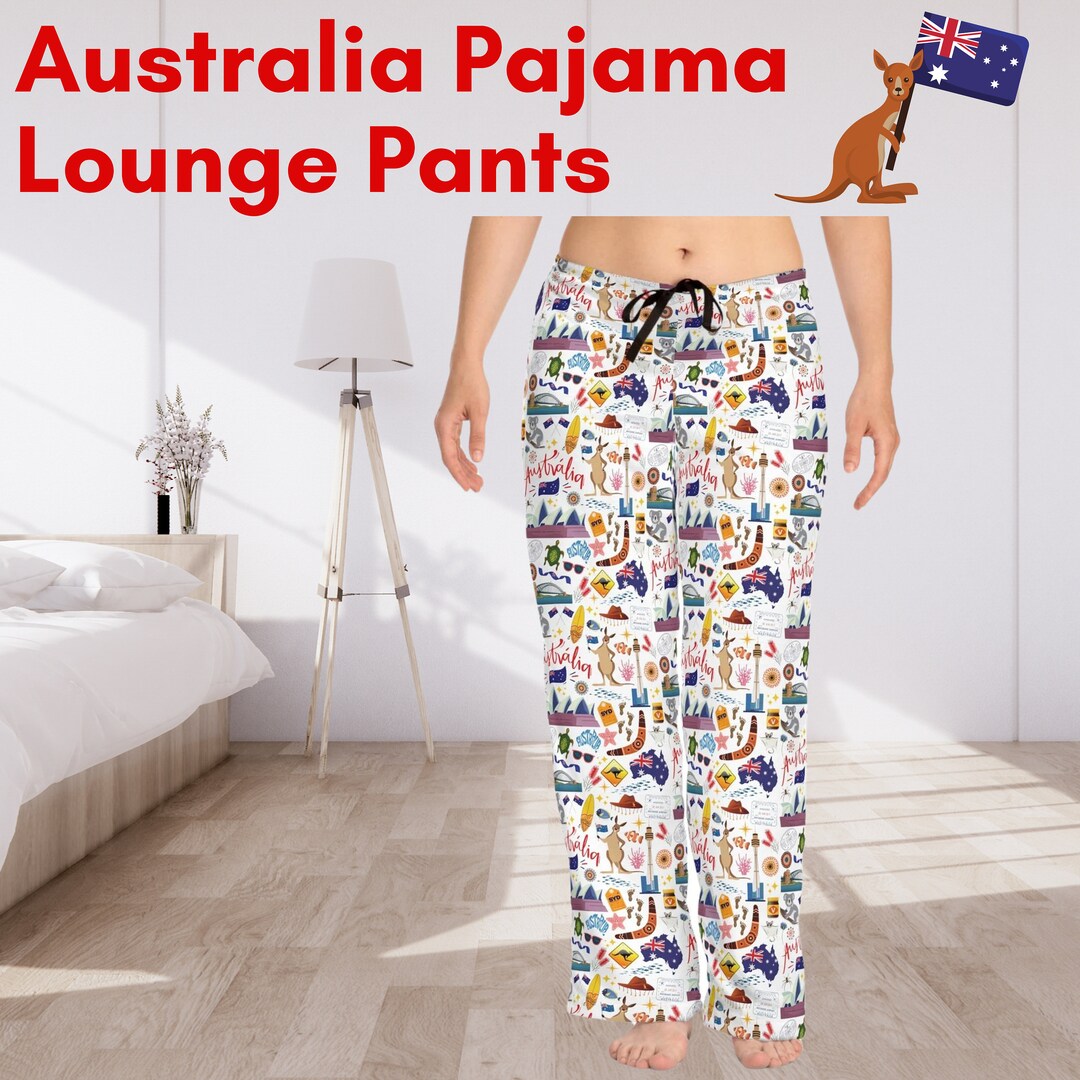 Australia Pajama Pants | Australia Gift | Travel Lover Gift | Sydney ...