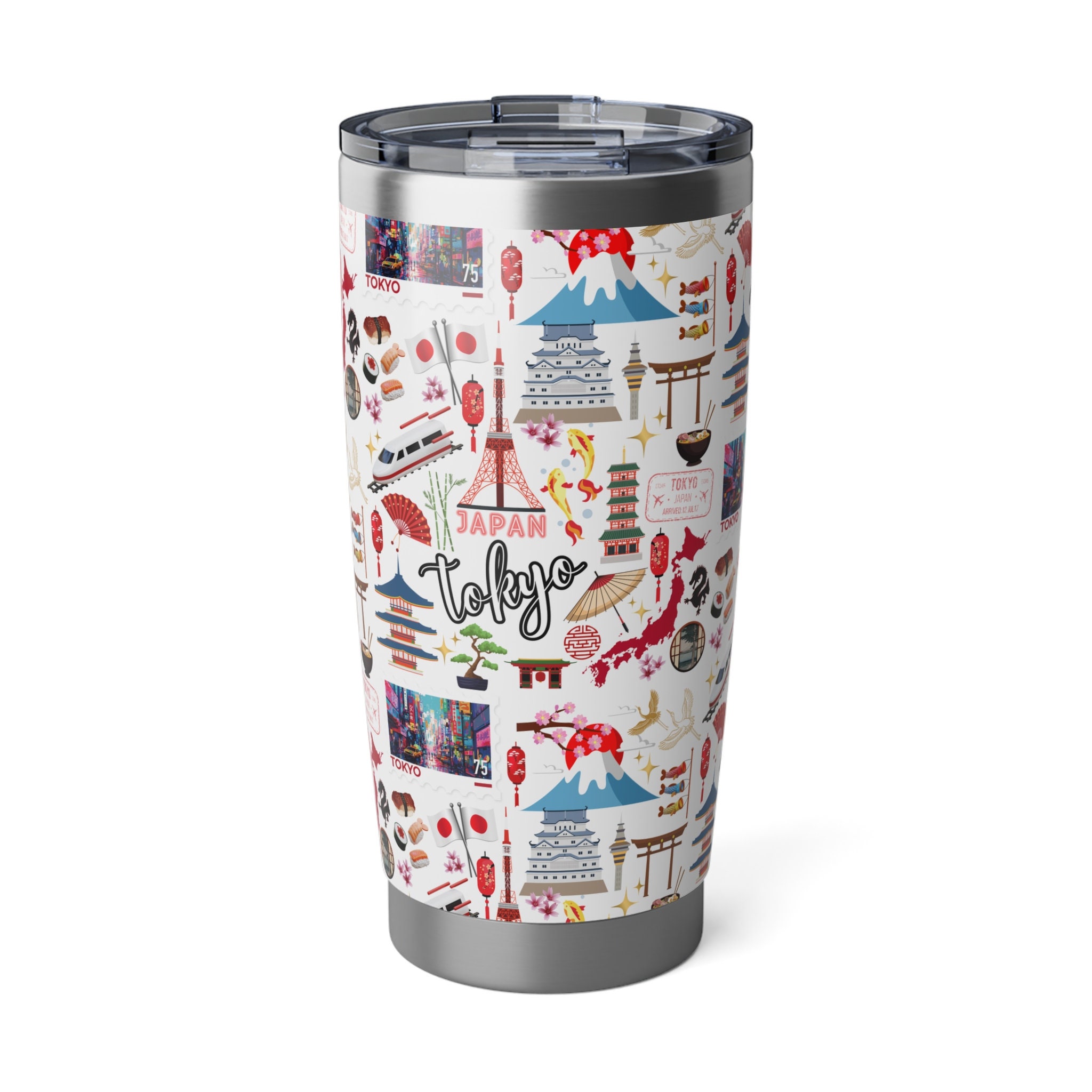 Tokyo Japan Tumbler Vagabond 20oz | Tokyo Gift | Japan Theme Tumbler ...