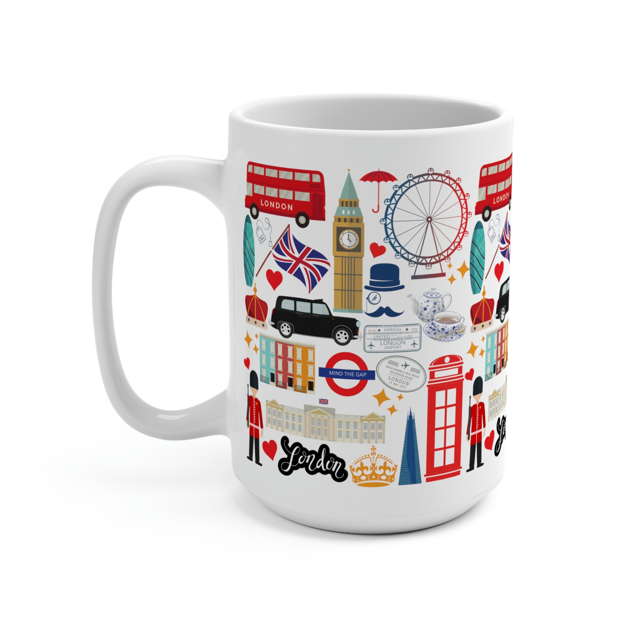 London Gift London England Mug London Coffee Mug 15 Oz London Collage ...