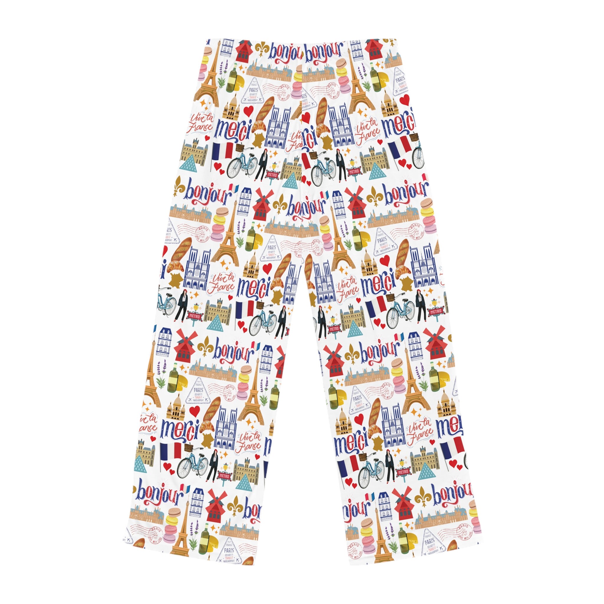 Paris Pajama Pants | Paris Gift | French Gift | Paris Icons | France ...