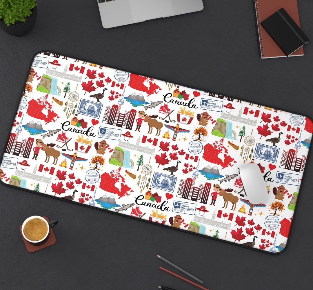 Canada Desk Mat | Canada Mousepad | Canadian Theme Desk Decor | Canada ...