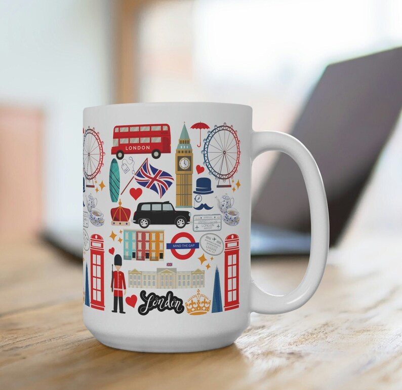 London Gift London England Mug London Coffee Mug 15 Oz London Collage ...