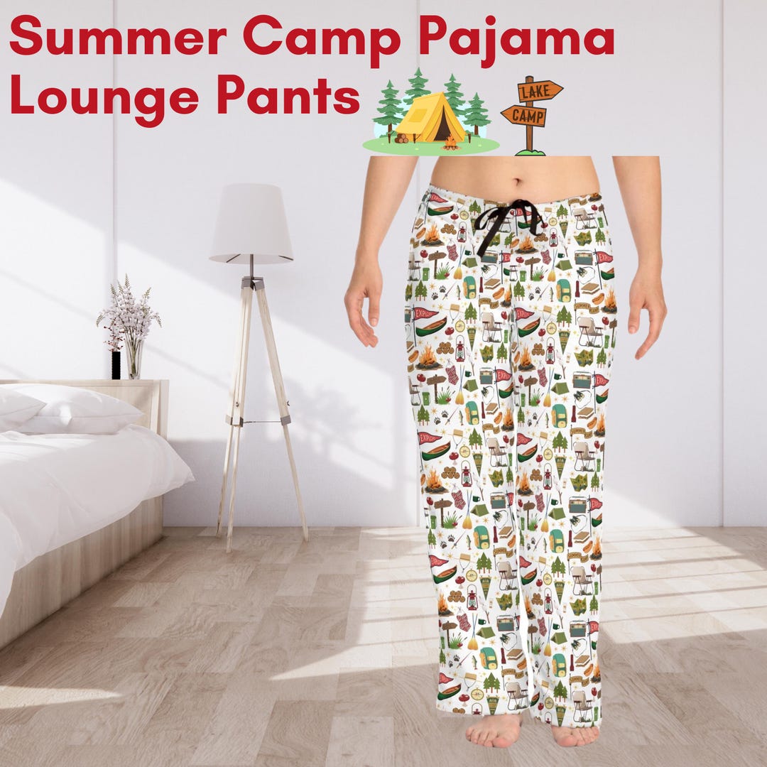 Summer Camp Pajama Pants | Camping Gift | Camp Lover Gift | Camping ...