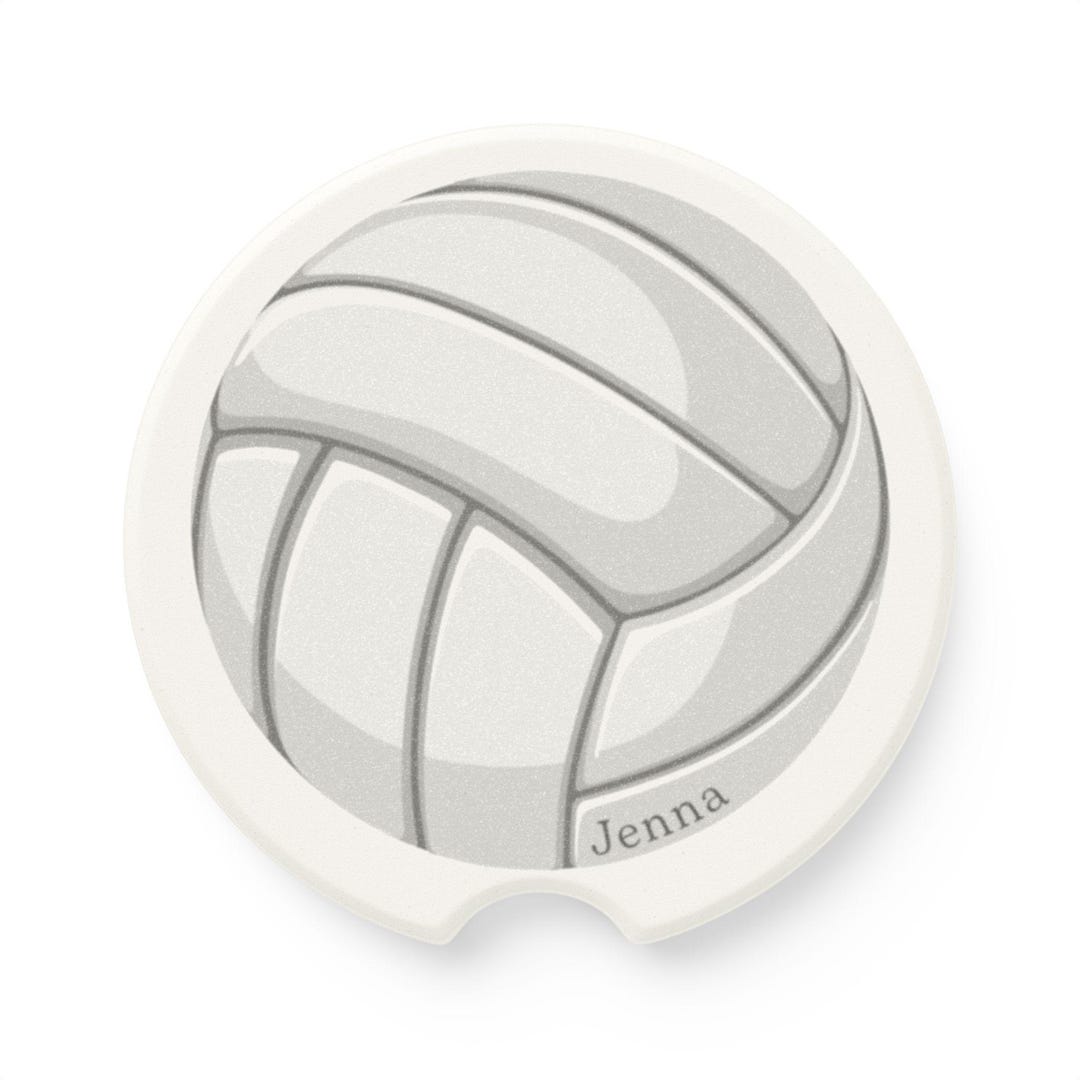Volleyball Car Coasters Custom Volleyball Player Car Coaster Volleyball ...