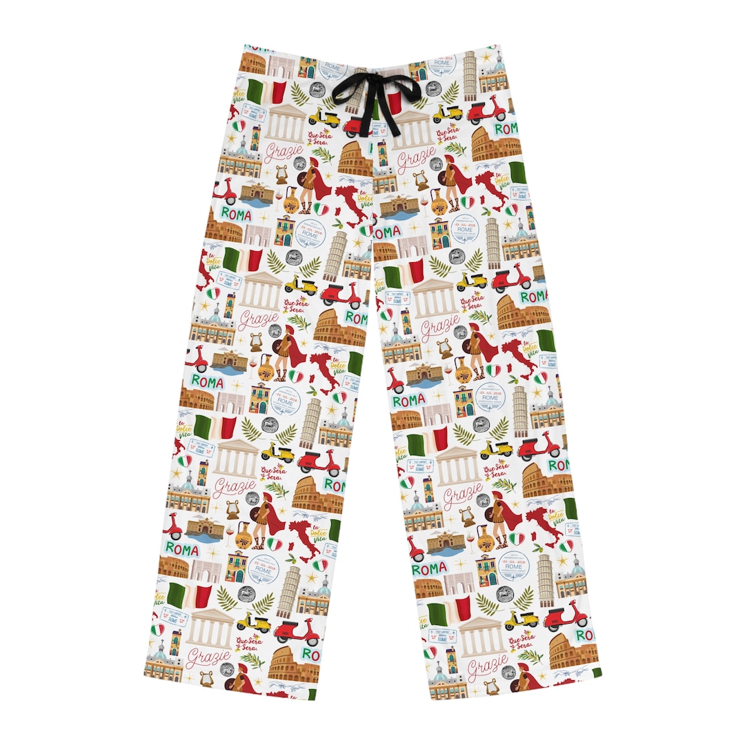 Italy Men's Pajama Pants | Italy Gift | Rome Lounge Pants | Rome Italy ...