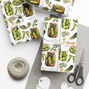 Pickle Wrapping Paper Roll and Sheets | Pickle Birthday Party Supplies ...