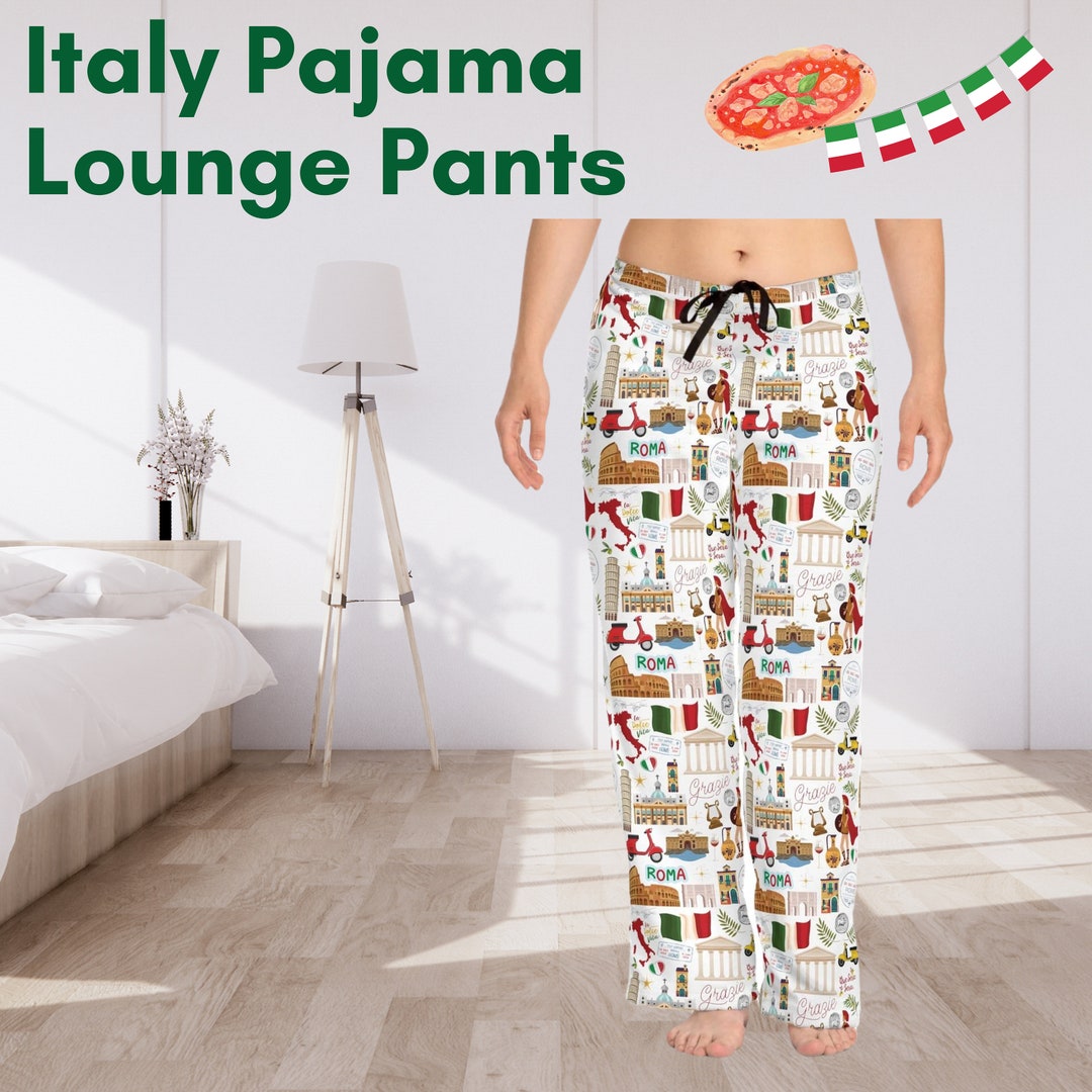 Italy Pajama Pants | Italy Gift | Rome Lounge Pants | Rome Italy Pajama ...