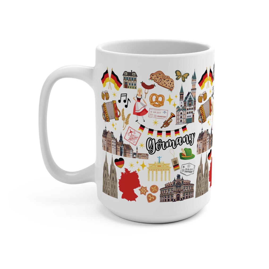 Germany Mug | Germany Lover Coffee Mug 15 Oz | German Travel Collage ...