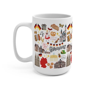 Germany Mug | Germany Lover Coffee Mug 15 Oz | German Travel Collage ...