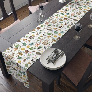 Gardening Table Runner | Garden Theme Table Runner | Garden Club ...