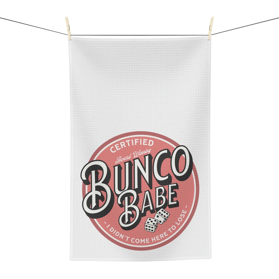 Bunco Gift Soft Tea Towel Bunco Kitchen Towel Bunco Prize Bunco Babe ...