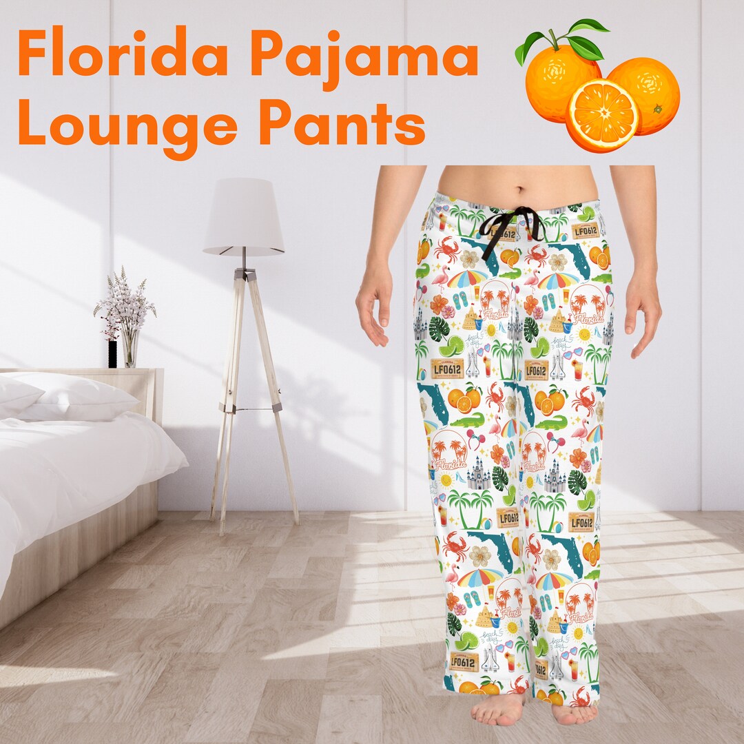 Florida Pajama Pants Florida Lounge Pants Florida Gift for Florida ...