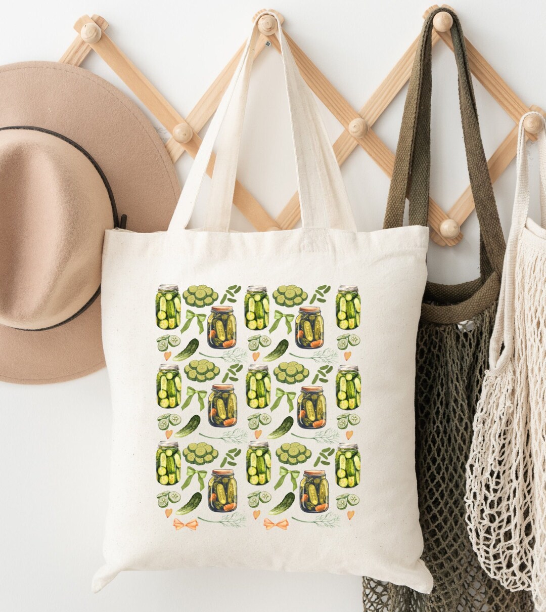 Pickle Tote Bag | Pickle Lover Tote Bag | Pickle Gift | Farmers Market ...