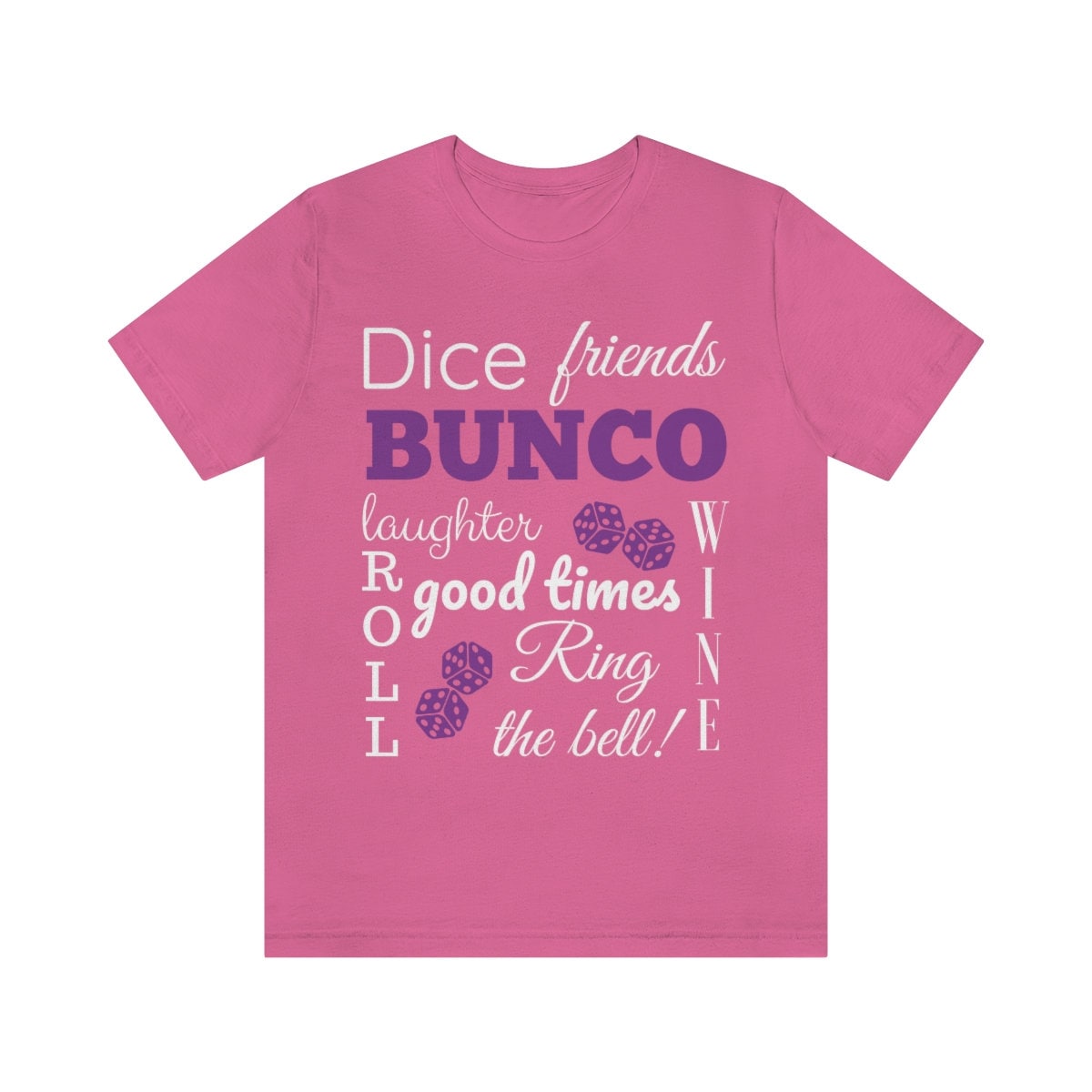 Bunco Word Cloud Shirt Cute Bunco T-shirt Bunco Prize Bunco Dice Game ...
