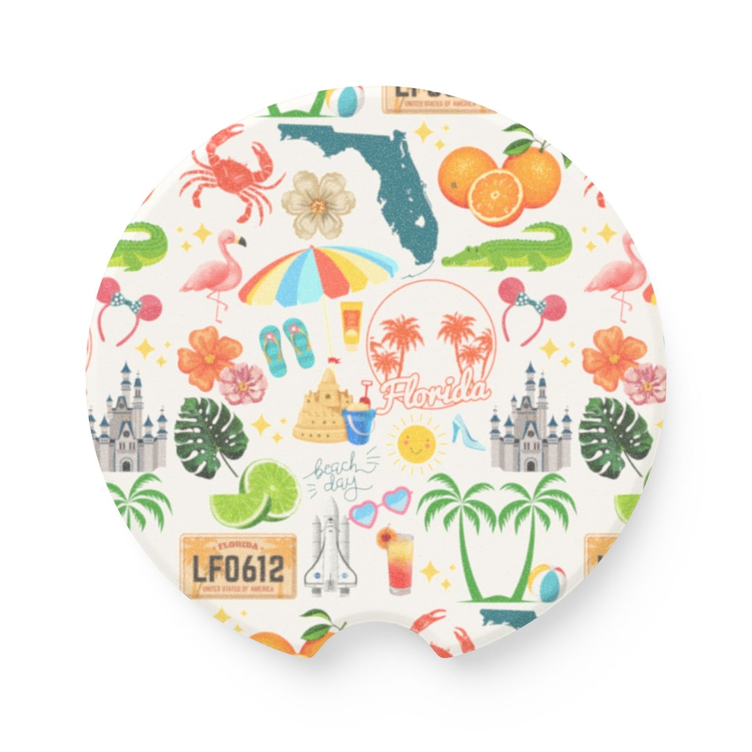 Florida Car Coasters Soapstone Car Coaster Florida Gift New Car Gift ...
