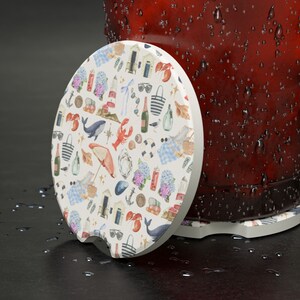 Coastal Car Coasters | Soapstone Car Coaster | Nantucket Gift | New Car ...