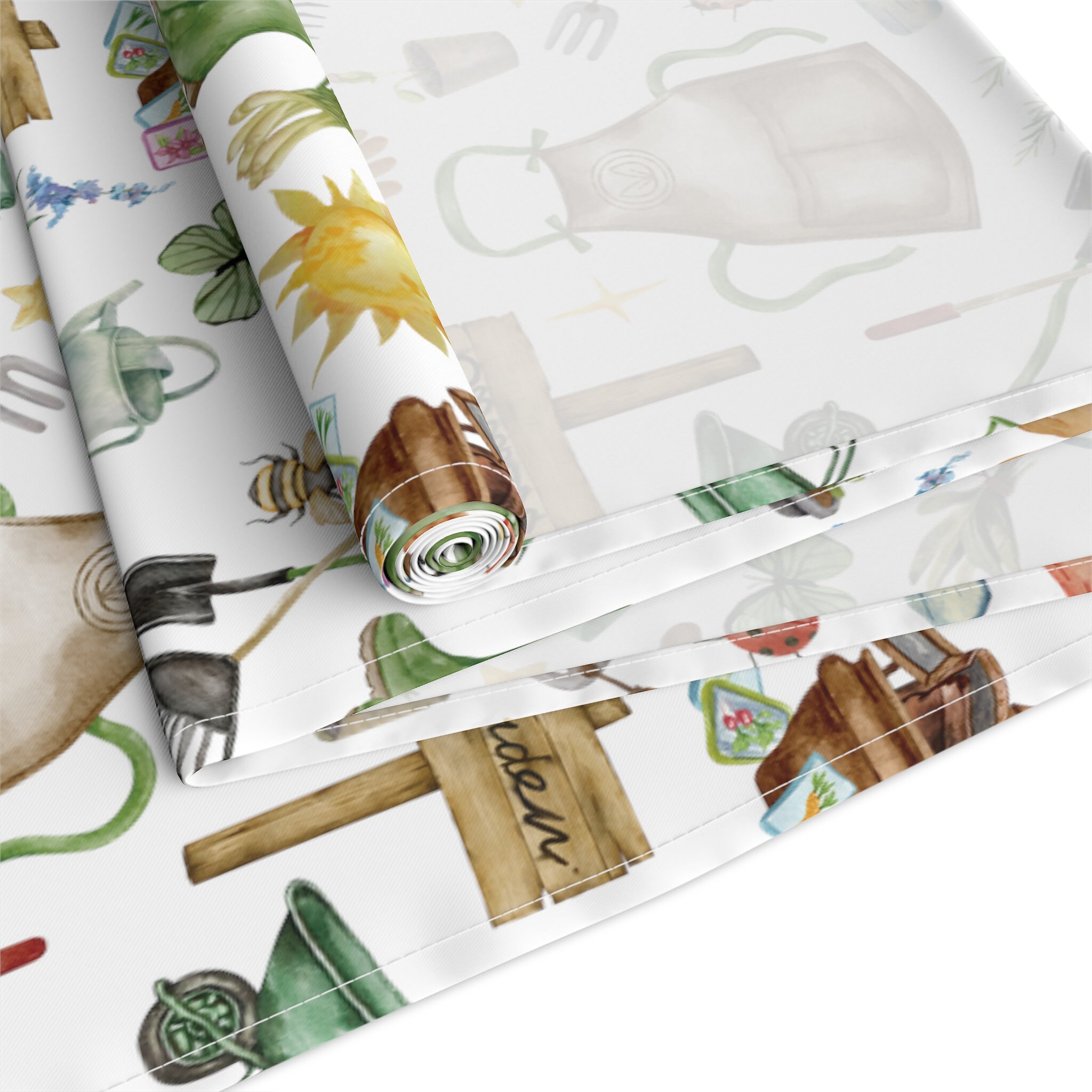 Gardening Table Runner Garden Theme Table Runner 2 Sizes Cotton or ...