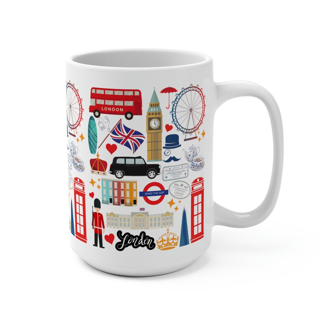 London Gift London England Mug London Coffee Mug 15 Oz London Collage ...
