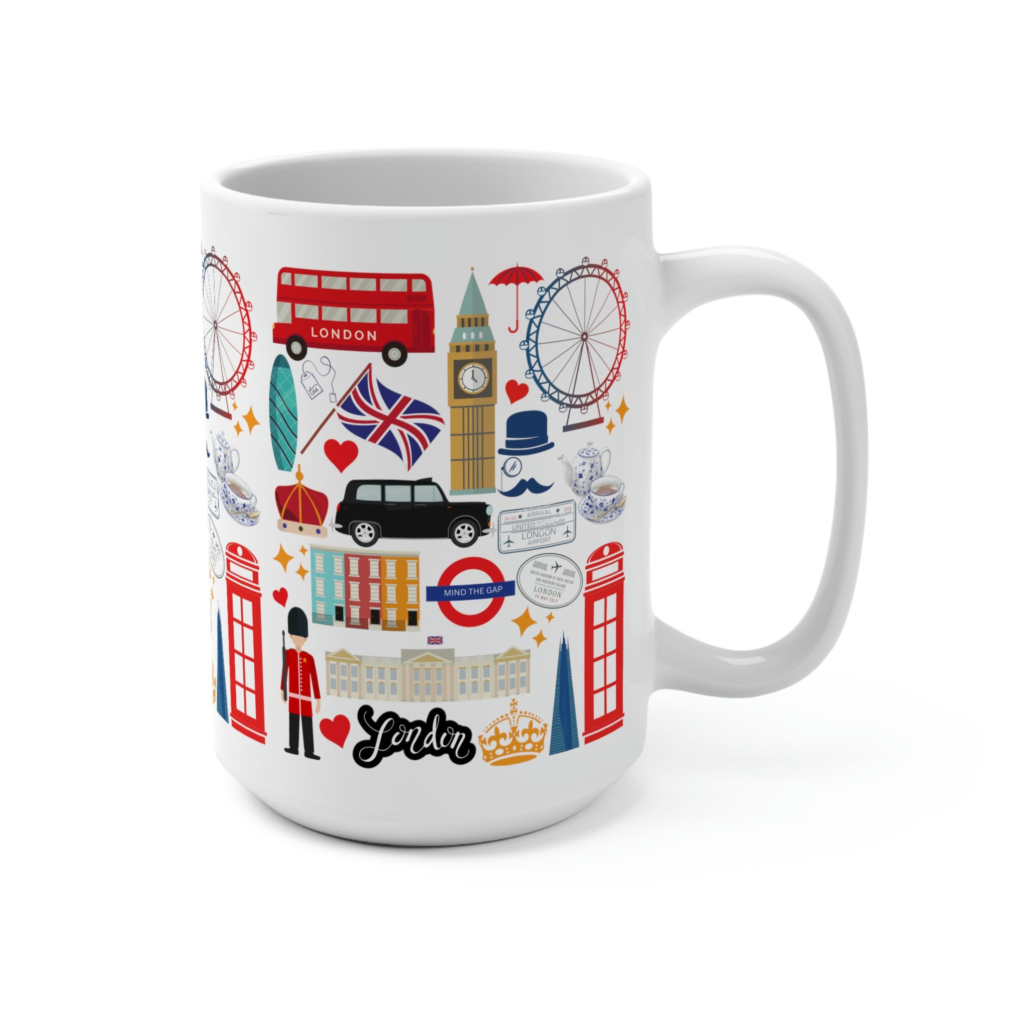 London Gift London England Mug London Coffee Mug 15 Oz London Collage ...