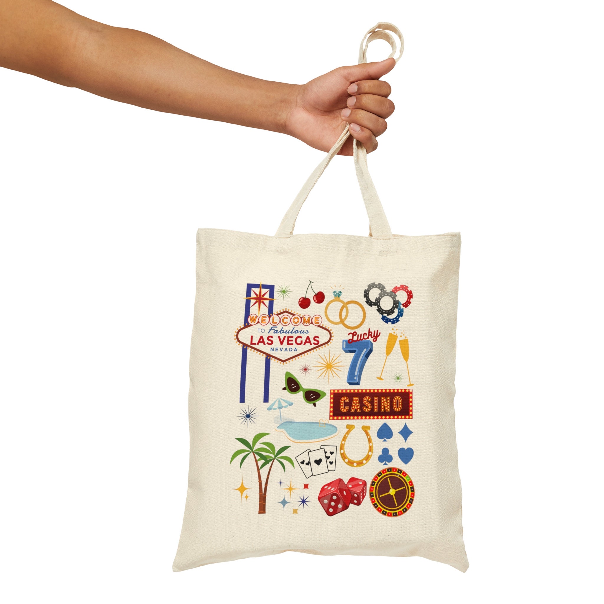 Las Vegas Tote Bag Vegas Collage Bag Vegas Bachelorette - Etsy