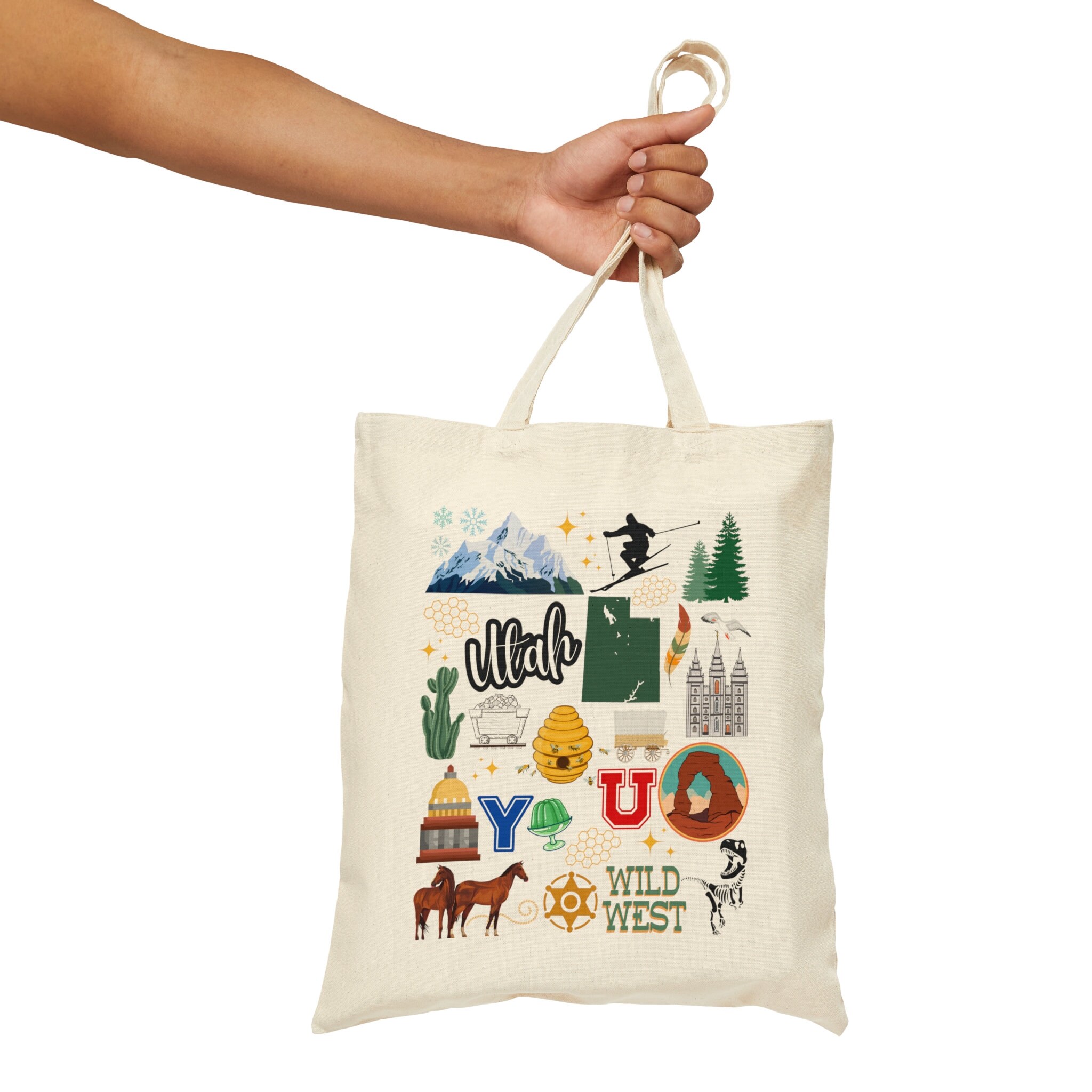 Utah Tote Bag Utah Landmarks Tote Bag Utah Gift Salt - Etsy