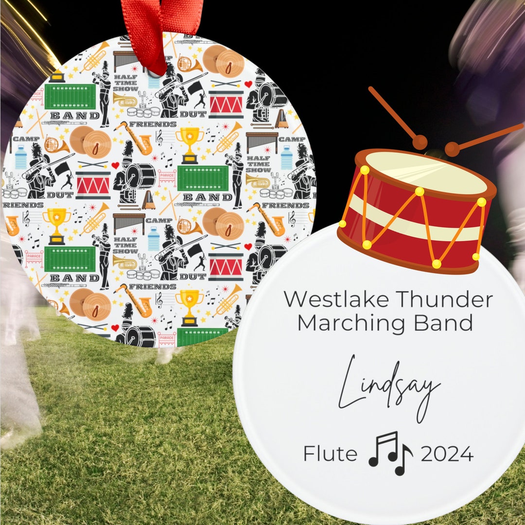 Custom Marching Band Ornament | Marching Band Gift | Marching Band ...