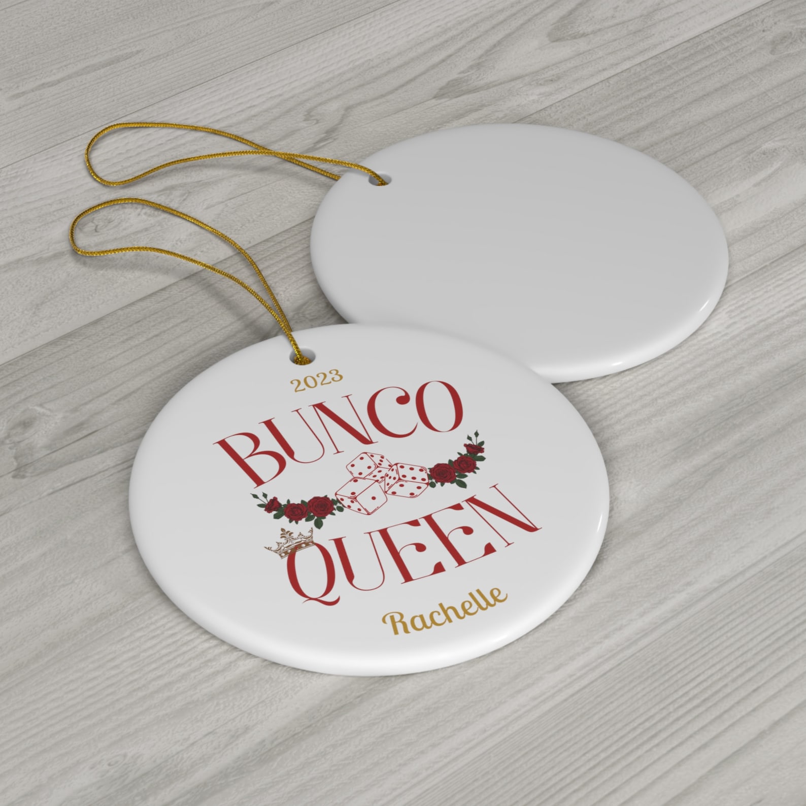 Personalized Bunco Queen Ornament Custom Bunco Ornament Gift for Bunco ...