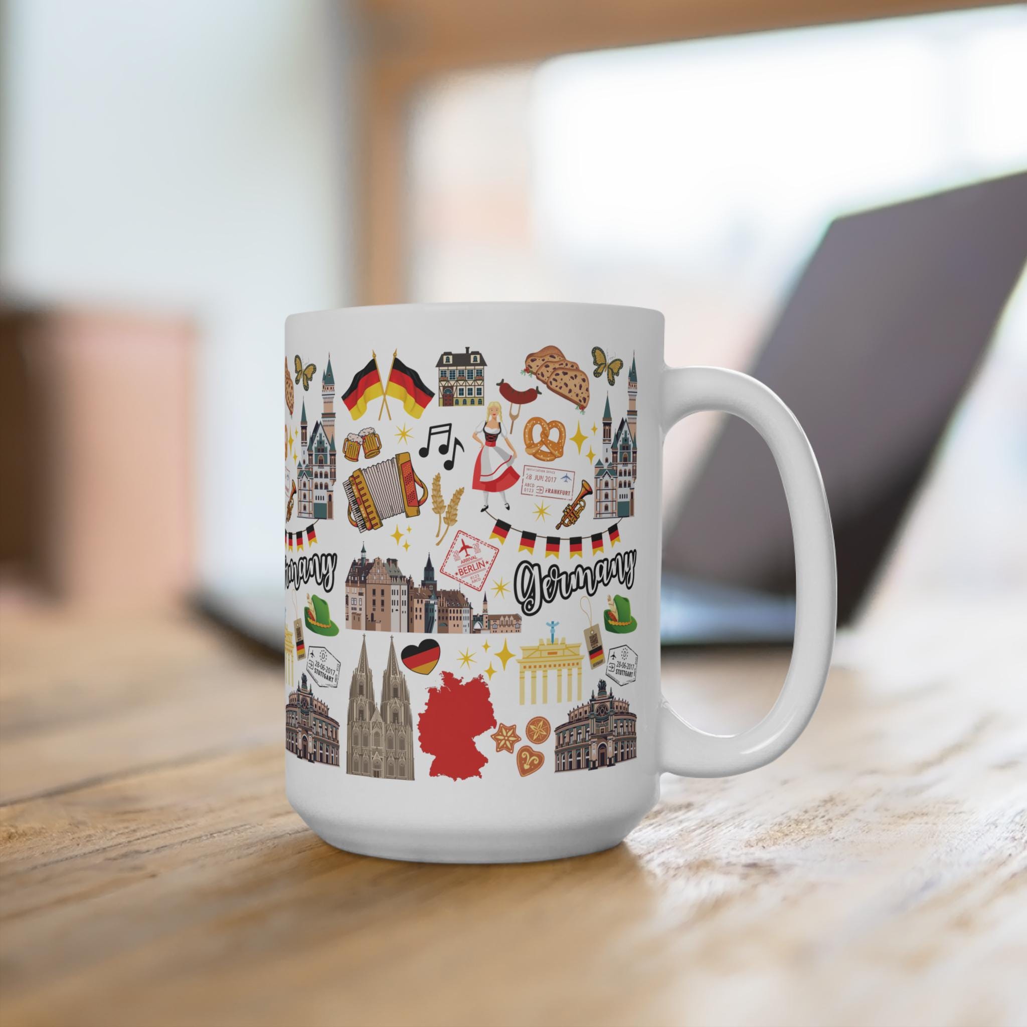 Germany Mug | Germany Lover Coffee Mug 15 Oz | German Travel Collage ...
