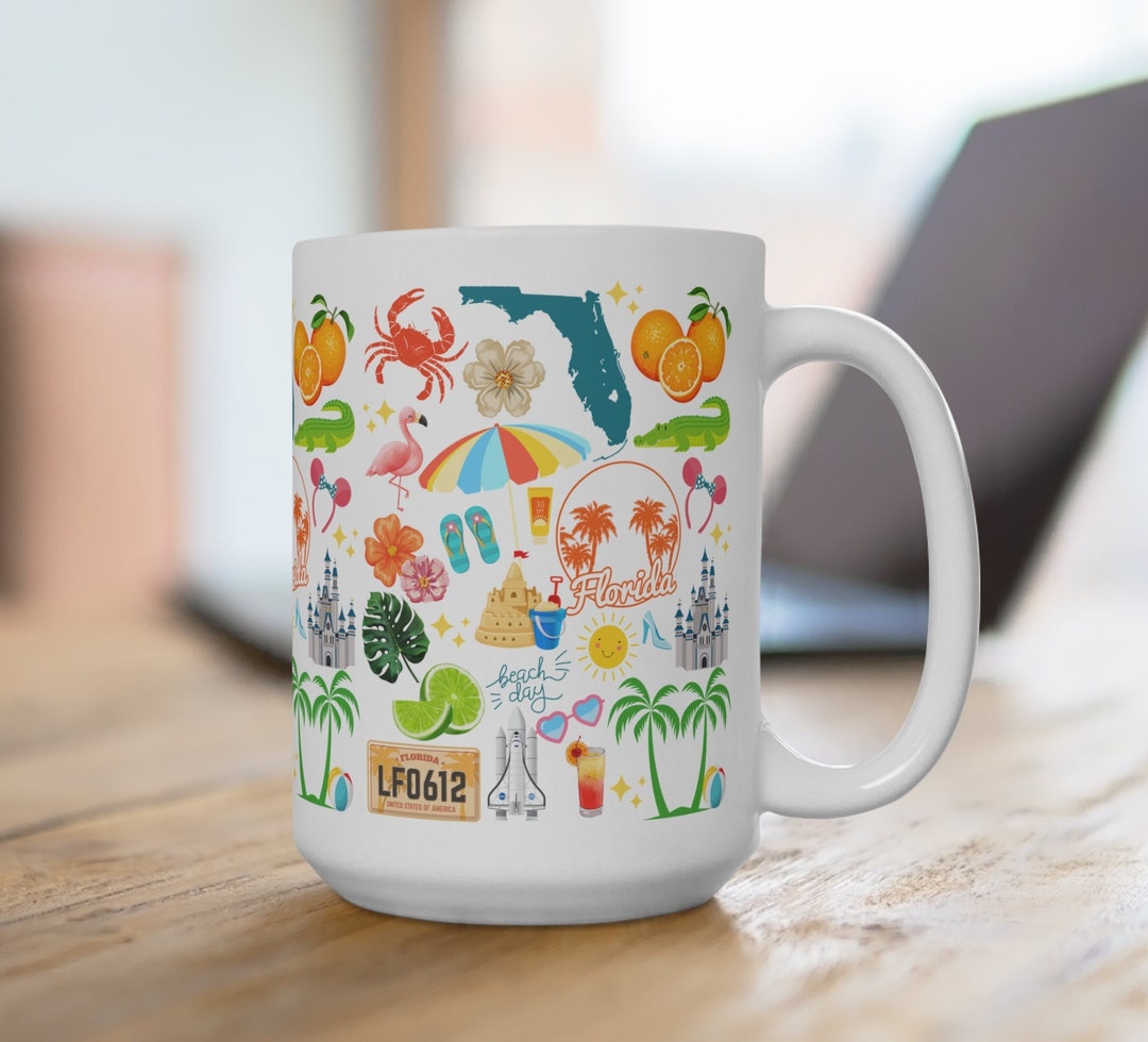 Florida Mug | Florida Coffee Mug 15 Oz | Florida Vacation Mug | Florida ...