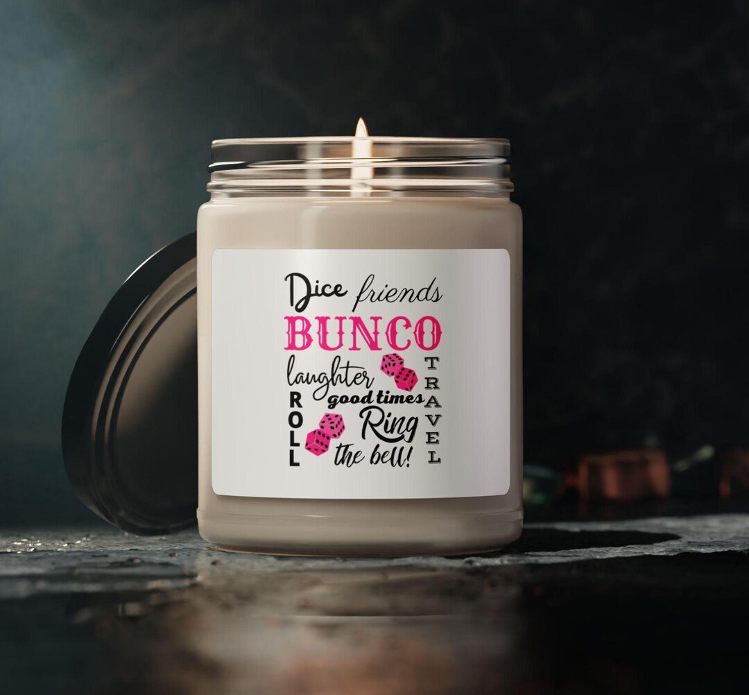 Bunco Candle Bunco Gift Bunco Scented Soy Candle, 9oz Bunco Gift Bunco ...