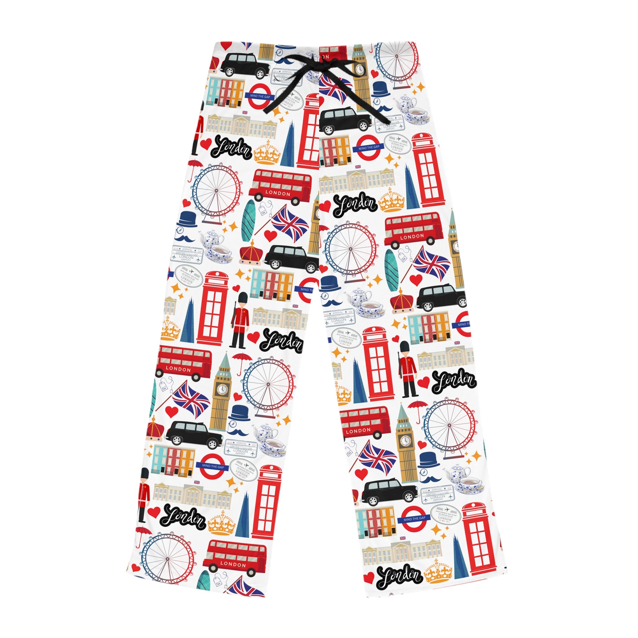 London Pajama Pants London Gift British Gift London Icons Great Britain ...