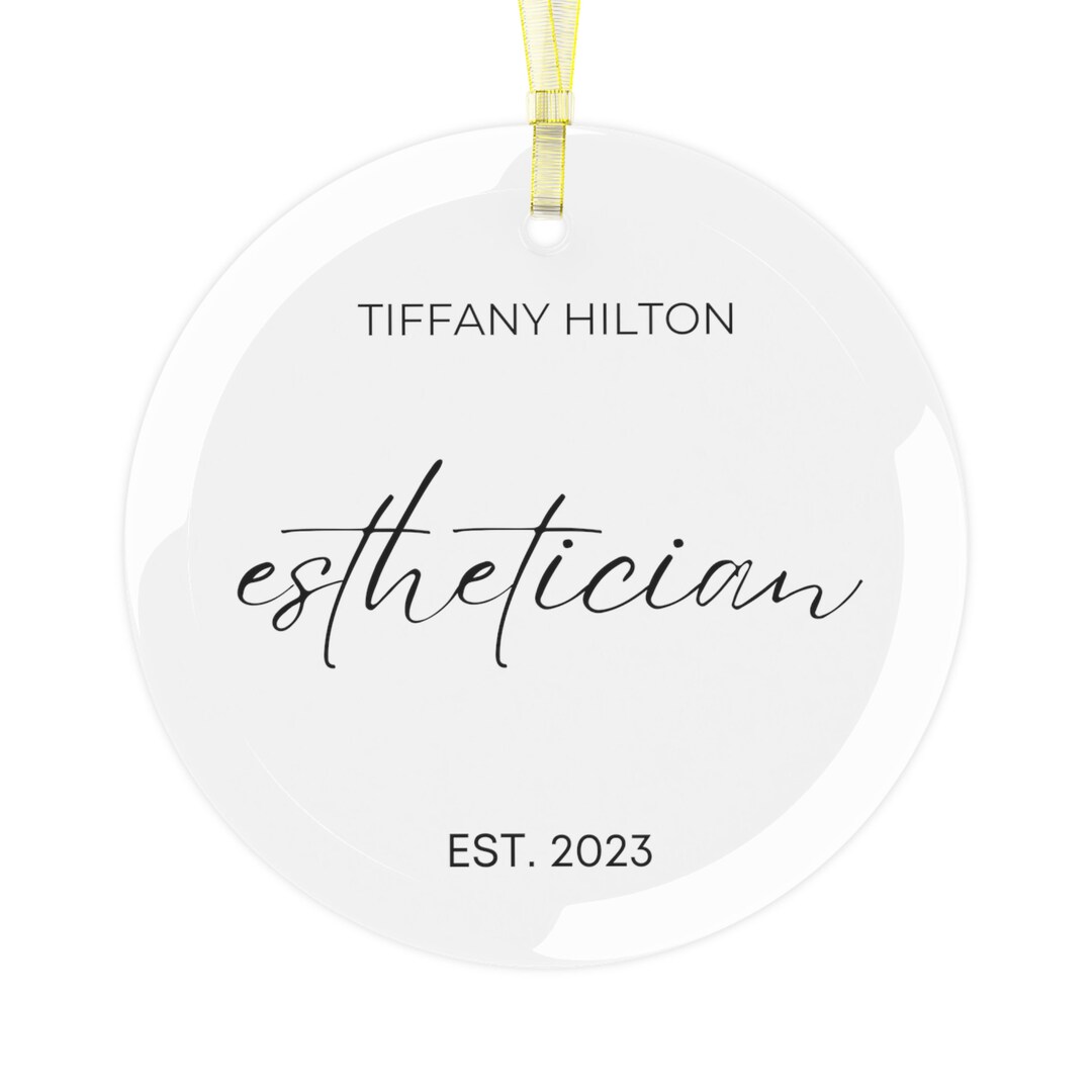 Personalized Esthetician Glass Ornament | Graduation Gift for ...