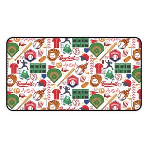 Baseball Desk Mat | Baseball Mouse Pad | Sports Theme Desk Decor ...
