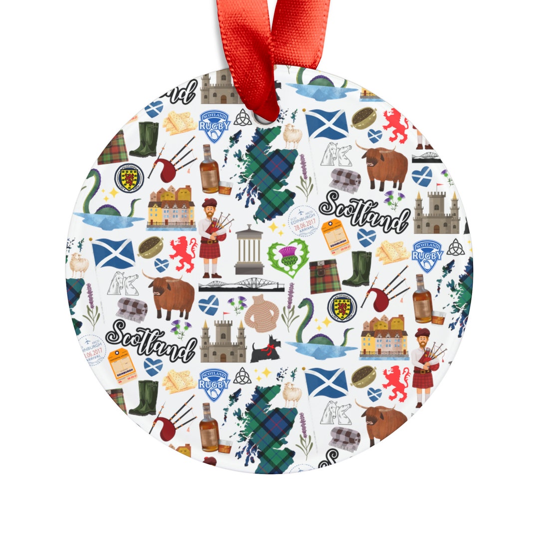 Custom Scotland Christmas Ornament | Scotland Gift | Edinburgh Acrylic ...
